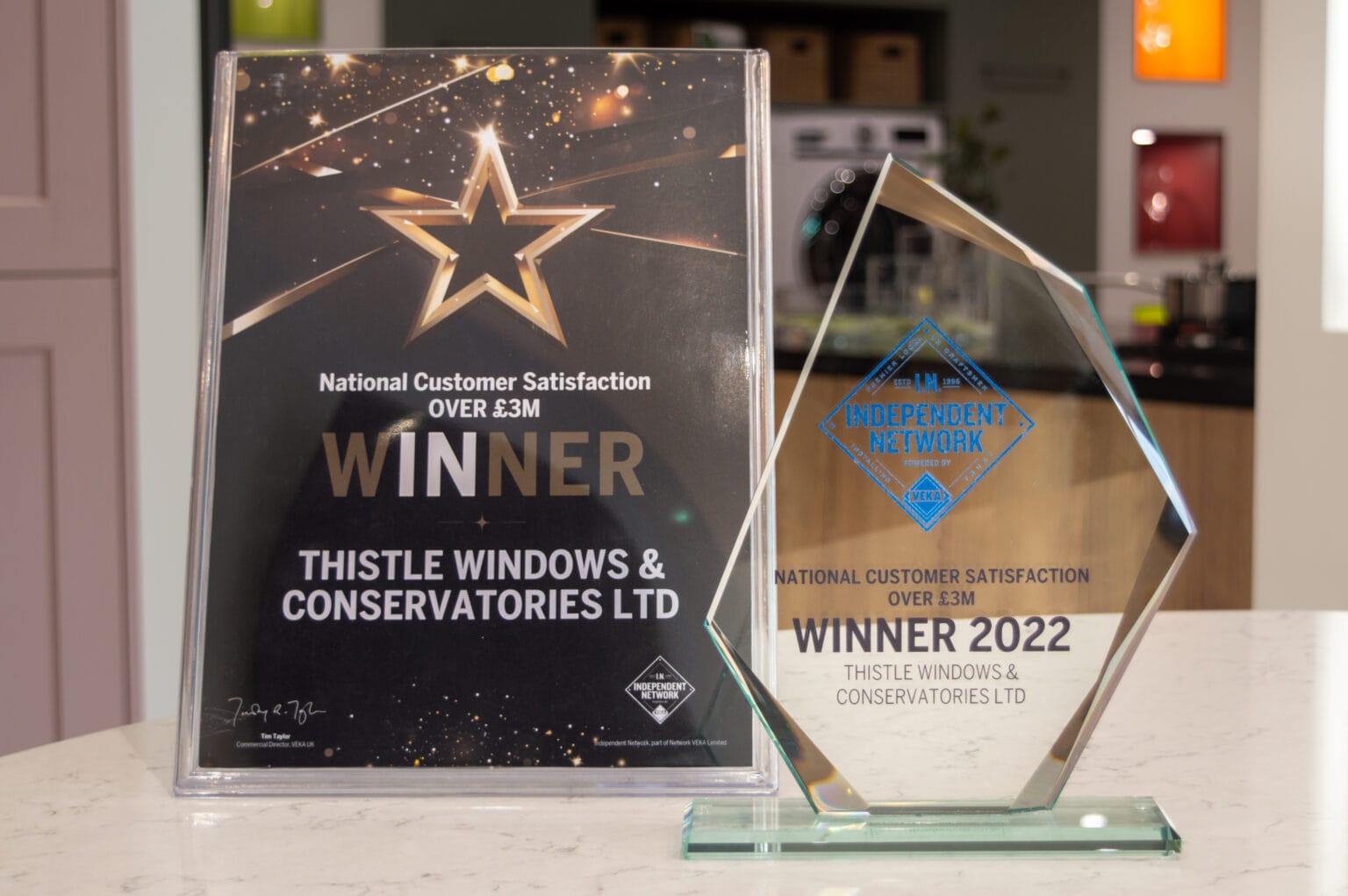Customer Satisfaction Award Won | Thistle Home Improvements